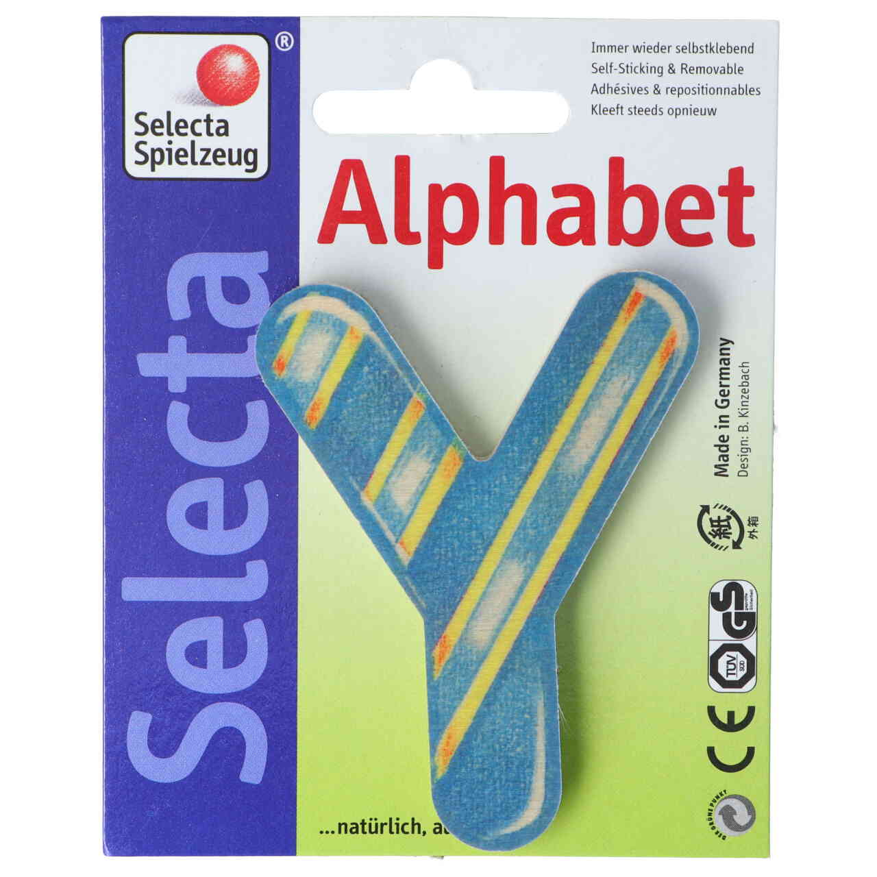 Holzbuchstabe Y Selecta | Holzkasperle